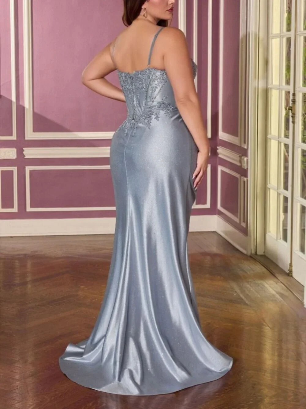 Cinderella | Dresses | New Black Plus Size Fashion Forward Prom Satin ...